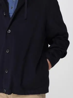 Barena Venezia Cashmere Hooded Overshirt - Blue