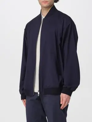 Barena Venezia Relaxed Virgin Wool Bomber Jacket - Blue