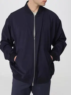 Barena Venezia Relaxed Virgin Wool Bomber Jacket - Blue