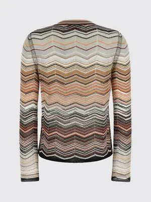 Missoni Zig Zag Lurex Viscose Cardigan - Brown