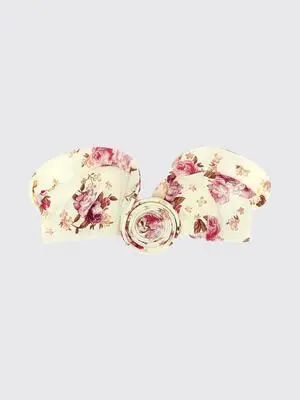 Magda Butrym Heart Shaped Floral Bikini Top