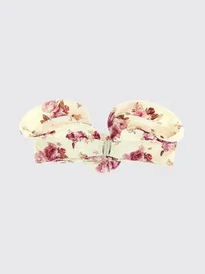 Magda Butrym Heart Shaped Floral Bikini Top