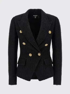 Balmain Double-breasted Wool Blend Blazer