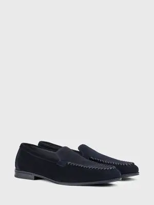 DOUCAL'S Suede Loafers - Blue