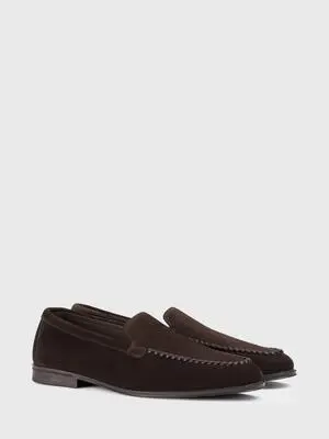 DOUCAL'S Suede Loafers - Earth
