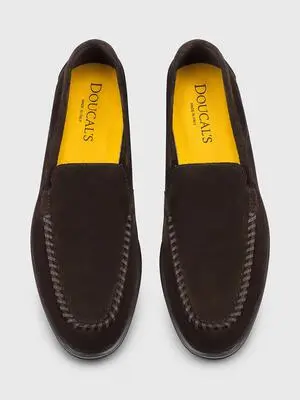 DOUCAL'S Suede Loafers - Earth
