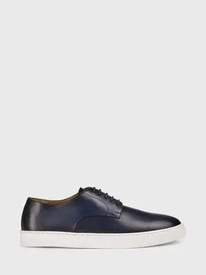DOUCAL'S Derby Lace Up Leather Sneakers
