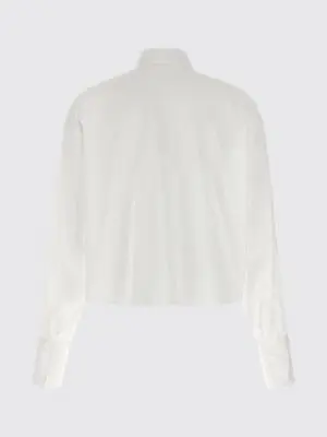 Ermanno Scervino Cotton Shirt With Embroidered Bib