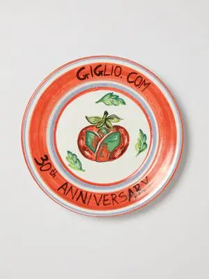 GIGLIO.COM 30TH ANNIVERSARY Ceramic Plate - Red