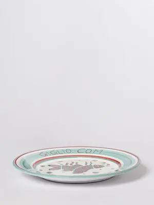 GIGLIO.COM 30TH ANNIVERSARY Giglio. Com 30th Anniversary Ceramic Plate - Sky Blue
