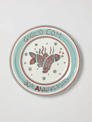 GIGLIO.COM 30TH ANNIVERSARY Ceramic Plate - Sky Blue