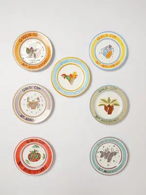 GIGLIO.COM 30TH ANNIVERSARY Ceramic Plate - Sky Blue