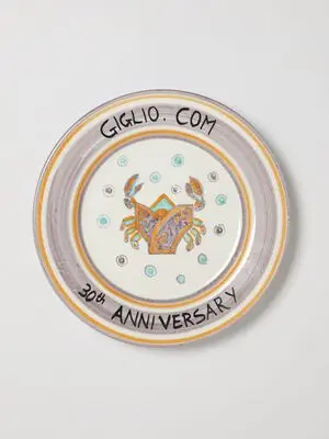 GIGLIO.COM 30TH ANNIVERSARY Giglio. Com 30th Anniversary Ceramic Plate Violet