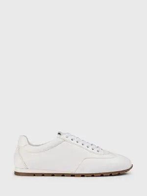 DOUCAL'S Low Top Leather Sneakers - White
