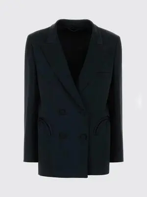BLAZÉ MILANO Double-breasted Viscose Blend Blazer - Blue