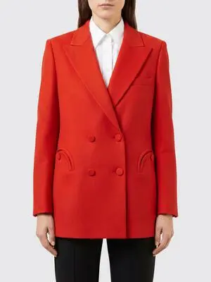 BLAZÉ MILANO Blazé Milano Double-Breasted Viscose Blend Blazer Red
