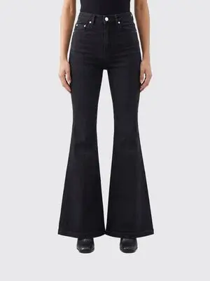 Rick Owens Flared Cotton Denim Jeans