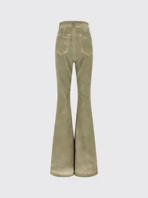 Rick Owens Bolan Flare Jeans In Stretch Denim - Beige