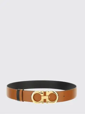FERRAGAMO Ferragamo Reversible Gancini Belt In Leather Brown