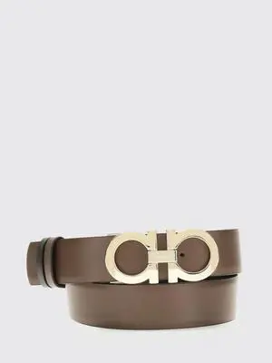 FERRAGAMO Gancini Buckle Belt Cocoa