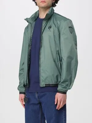 BLAUER. Polyester Bomber Jacket - Green