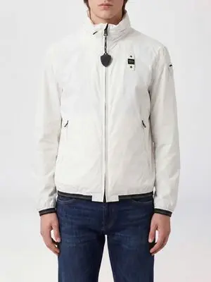 BLAUER. Polyester Bomber Jacket - White