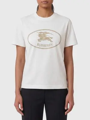 Burberry Cotton T-shirt With Equestrian Knight Logo