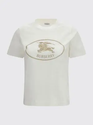 Burberry Cotton T-shirt With Equestrian Knight Logo