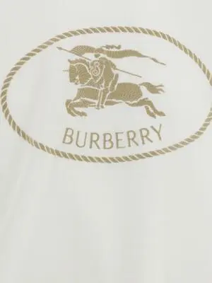 Burberry Cotton T-shirt With Equestrian Knight Logo