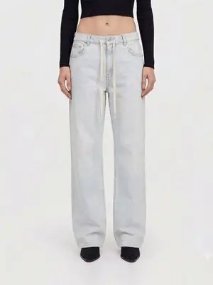 MAISON MARGIELA Drawstring Stretch Denim Straight Jeans - Blue