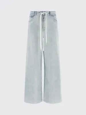 MAISON MARGIELA Drawstring Stretch Denim Straight Jeans - Blue