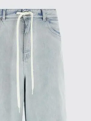 MAISON MARGIELA Drawstring Stretch Denim Straight Jeans - Blue