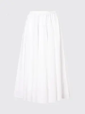 PATOU Cotton Midi Skirt - White