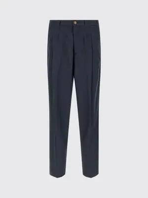 Brunello Cucinelli Tailored Cotton Trousers - Blue