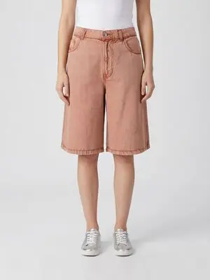 DIESEL® Washed Effect 5-pocket Denim Shorts - Pink