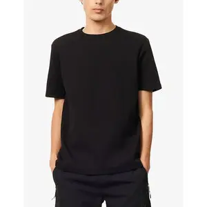 ARNE Essential Luxe Crewneck Stretch-cotton Blend T-shirt - Black