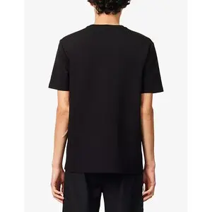 ARNE Essential Luxe Crewneck Stretch-cotton Blend T-shirt - Black