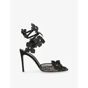 Rene Caovilla Floriane Embellished Stiletto Sandals