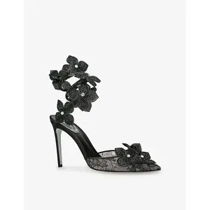 Rene Caovilla Floriane Embellished Stiletto Sandals