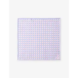 Prada Printed Silk Twill Scarf 1 Size Pink