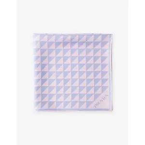 Prada Printed Silk Twill Scarf