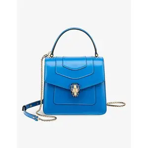 BVLGARI Serpenti Forever Top-Handle Bag Blue