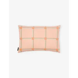 THE CONRAN SHOP Cuba Checked Cotton Cushion - Pink