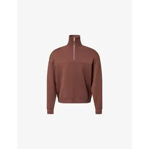 NOW YOU LIVE Rutland High-neck Sweatshirt - Clay