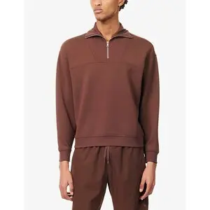 NOW YOU LIVE Rutland High-neck Sweatshirt - Clay