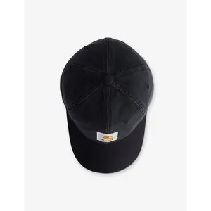 Carhartt Work In Progress Canvas Logo-patch Cotton Cap - Black