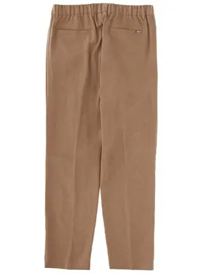Herno Tailored Linen Trousers - Brown