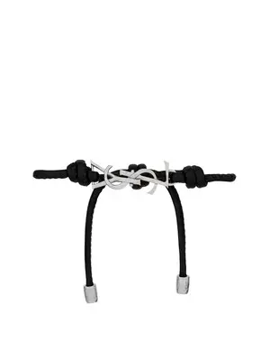 Saint Laurent Cassandre Bracelet In Leather