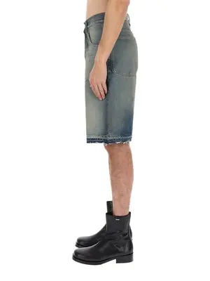 SUNFLOWER Distressed Shorts - Denim