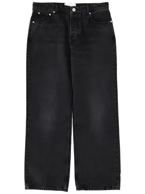 AMI Paris Large Fit Jeans - Black